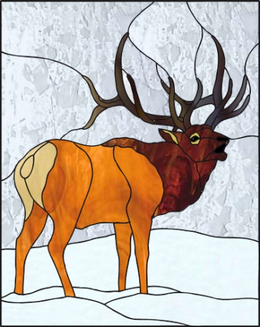 Five Point Elk | Best Stained Glass Patterns