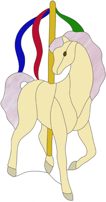 Simple Carousel Horse | Best Stained Glass Patterns