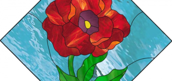 Single Poppy | Best Stained Glass Patterns