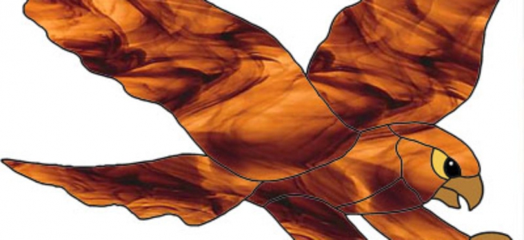 Simple Hawk | Best Stained Glass Patterns