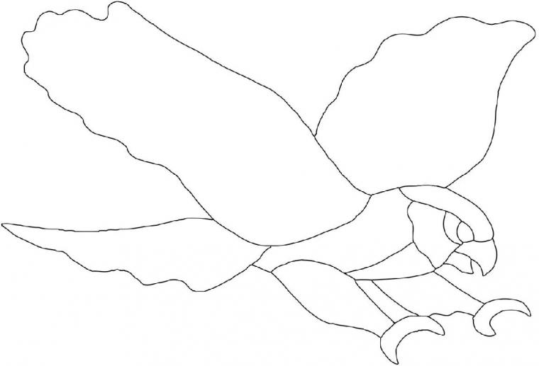 Simple-Hawk-pdf | Best Stained Glass Patterns