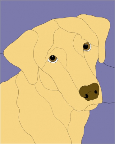 Simple Labrador | Best Stained Glass Patterns