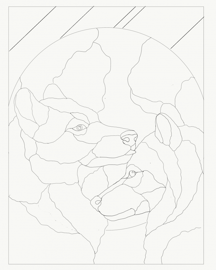 Wolf Kiss | Best Stained Glass Patterns
