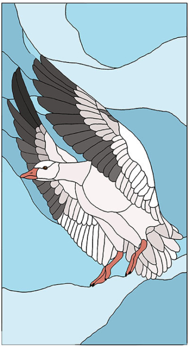 Snow Goose | Best Stained Glass Patterns